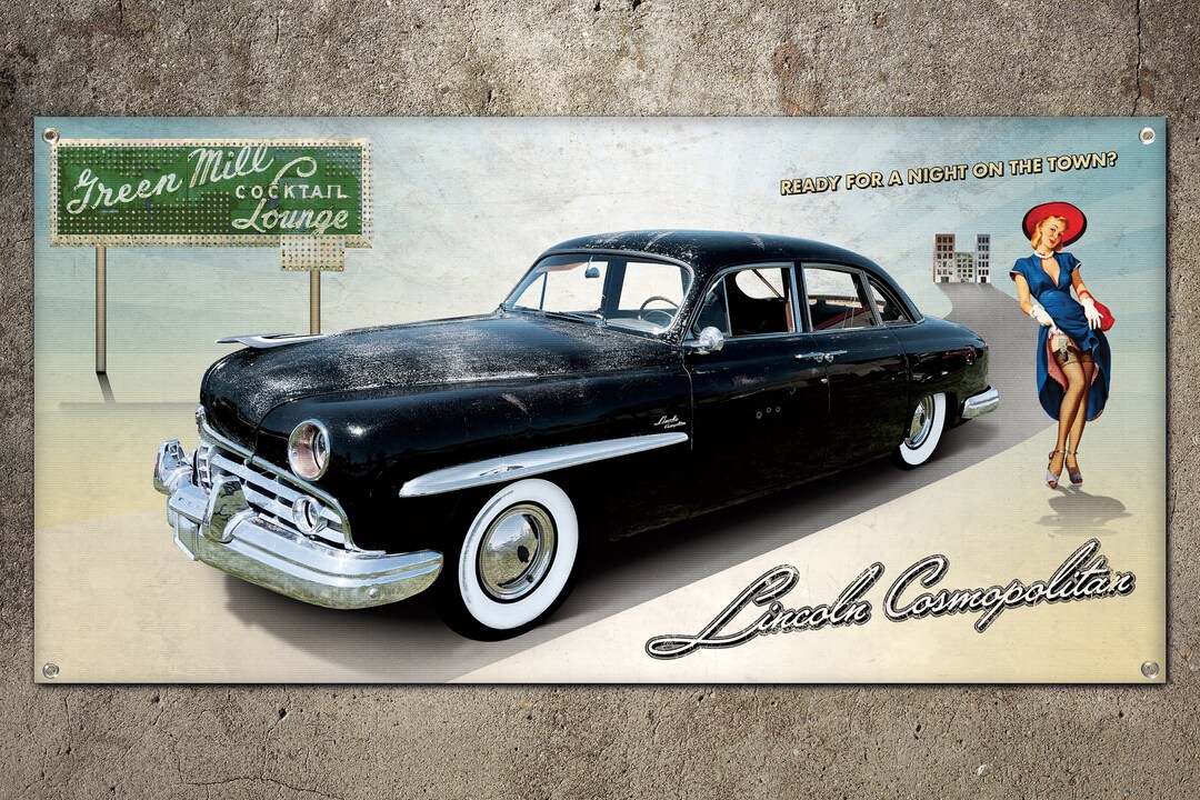 Custom 1949 Lincoln Cosmopolitan Garage Banner - Etsy