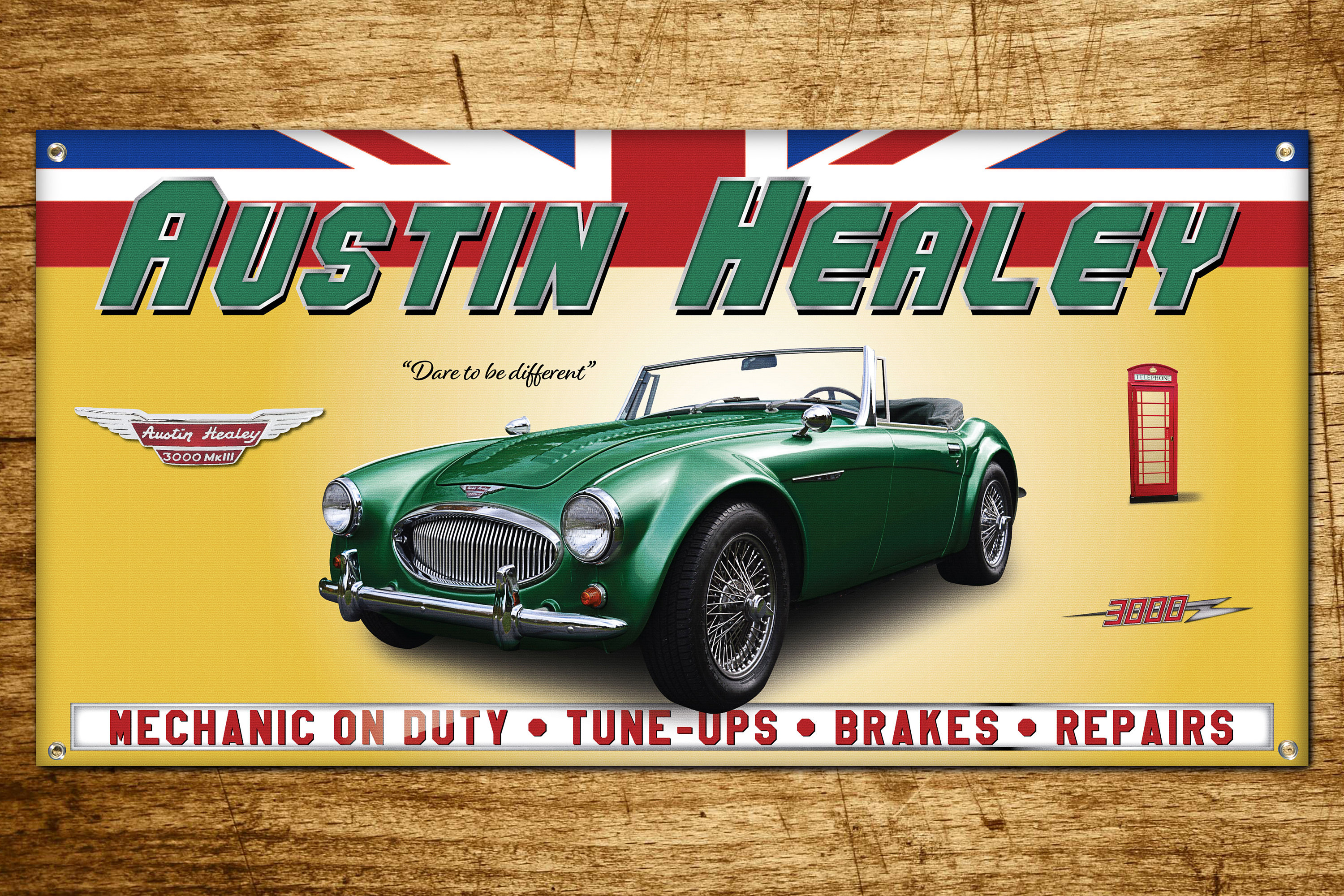 Custom 1967 Austin Healey Mklll 3000 Garage Banner - Etsy