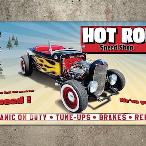 Vintage Ford Hot Rod Garage Banner 2ft X 4ft - Etsy