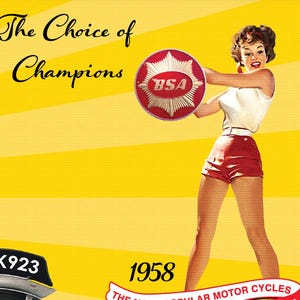 BSA Motorcycles Banner - Etsy