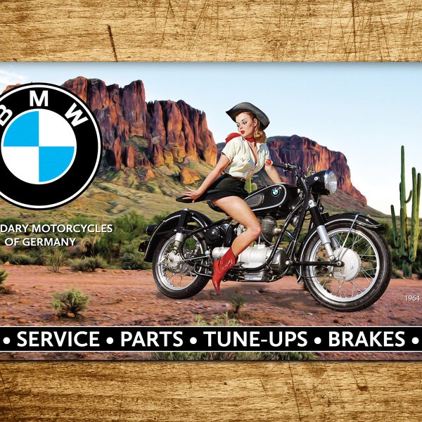 Vintage Bmw Motorcycle Poster - Etsy