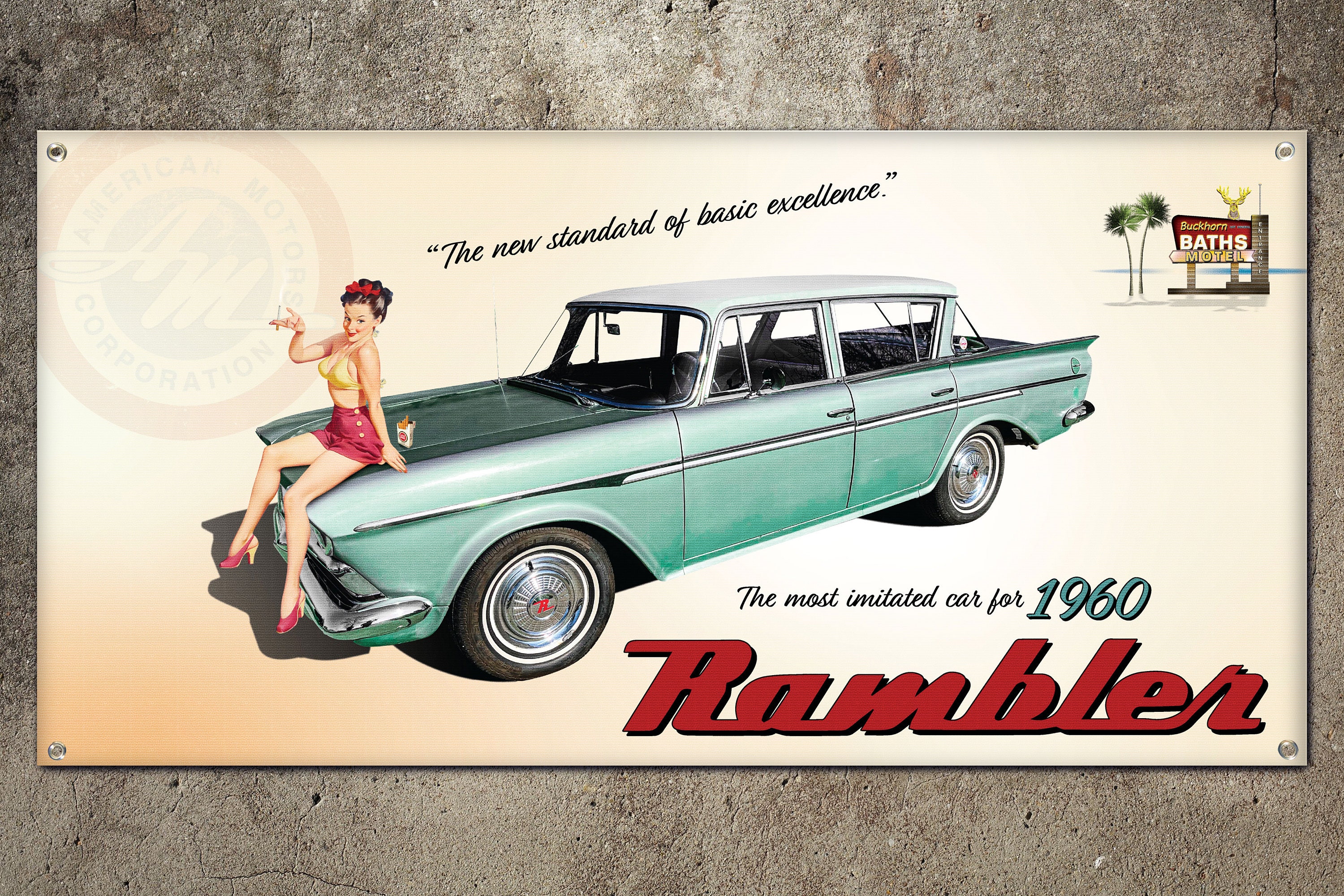 Custom 1960 AMC Rambler Garage Banner - Etsy