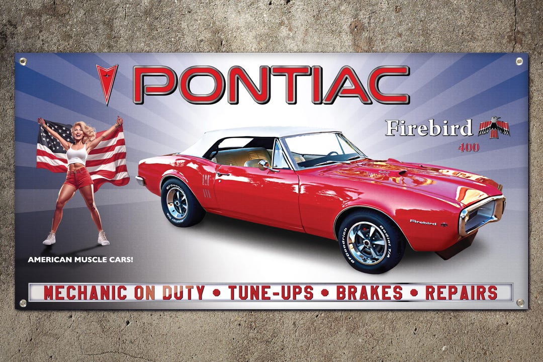 1967 Pontiac Firebird Garage Banner 2ft X 4ft - Etsy
