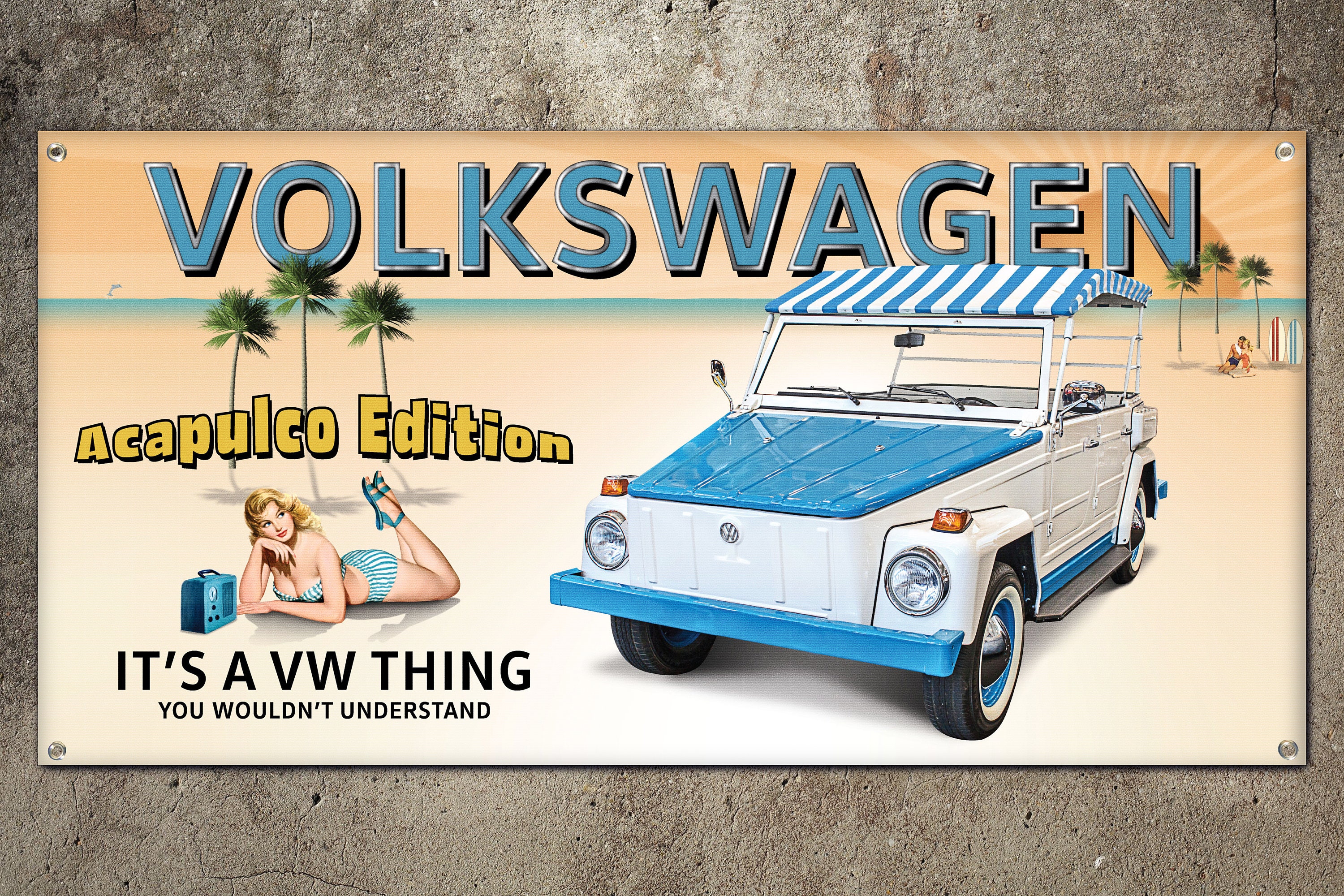 Volkswagen Thing Garage Banner - Etsy