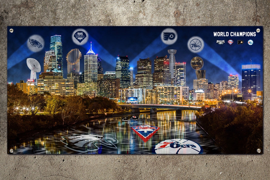 Philadelphia Sports Teams Banner - Etsy