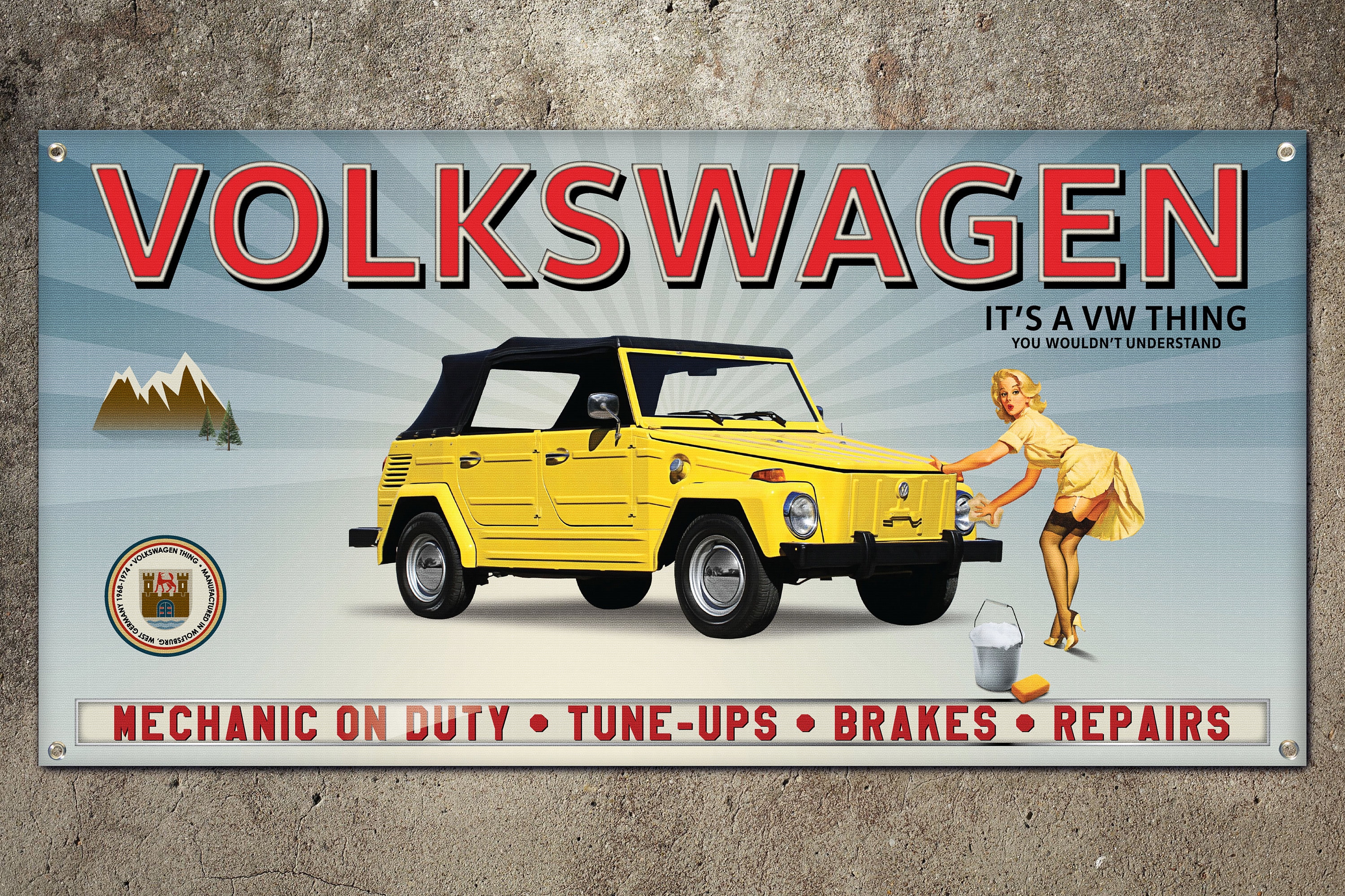 Volkswagen Thing Garage Banner - Etsy