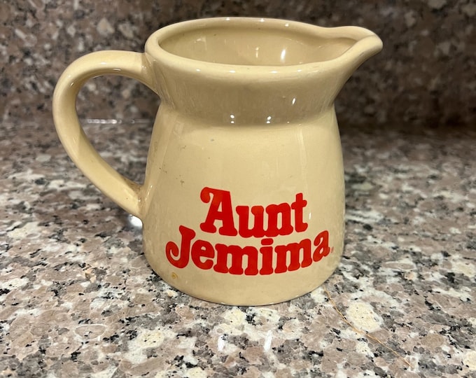 Vintage Aunt Jemima Ceramic Syrup Pitcher - Etsy