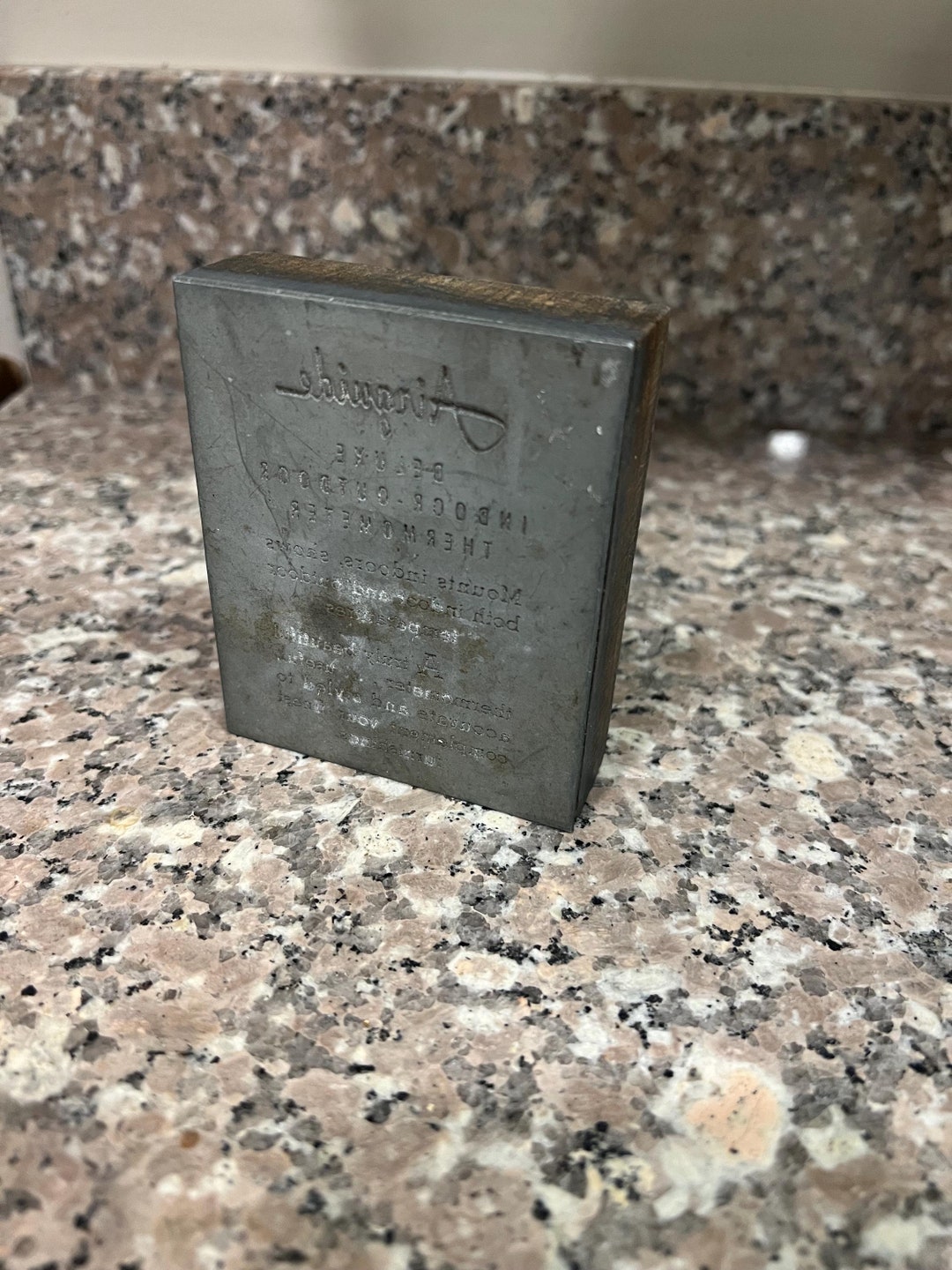 Vintage Metal and Wood Advertisement Printing Block - Etsy