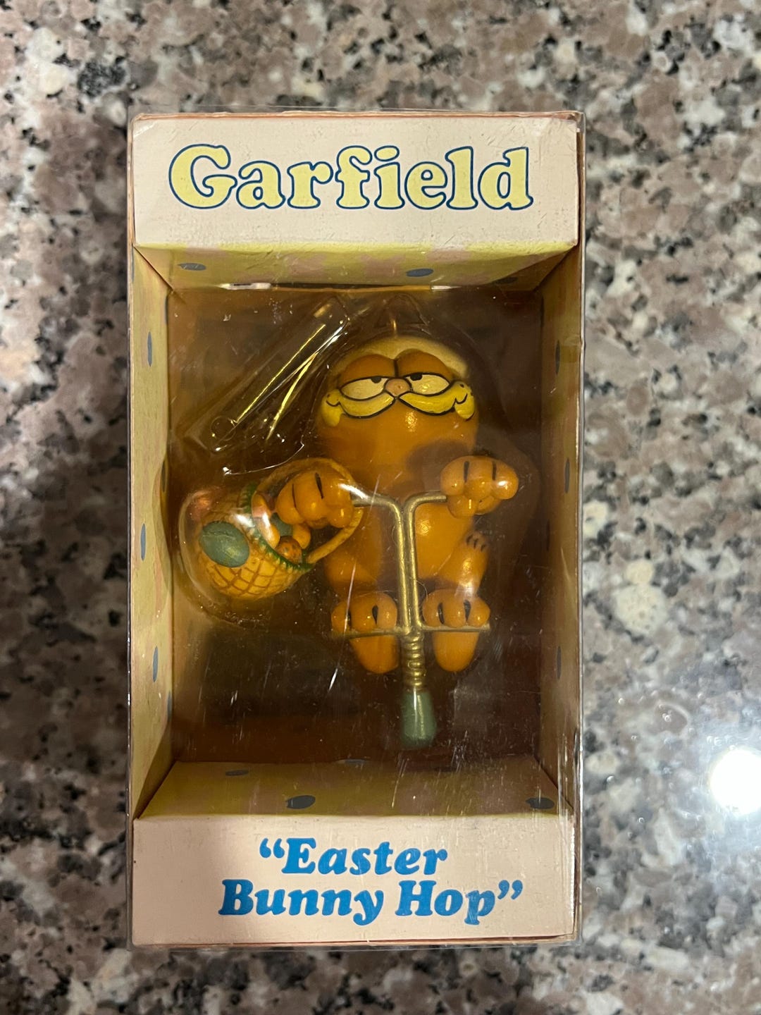 Vintage Enesco Easter Garfield Hanging Figurine in Original Box - Etsy