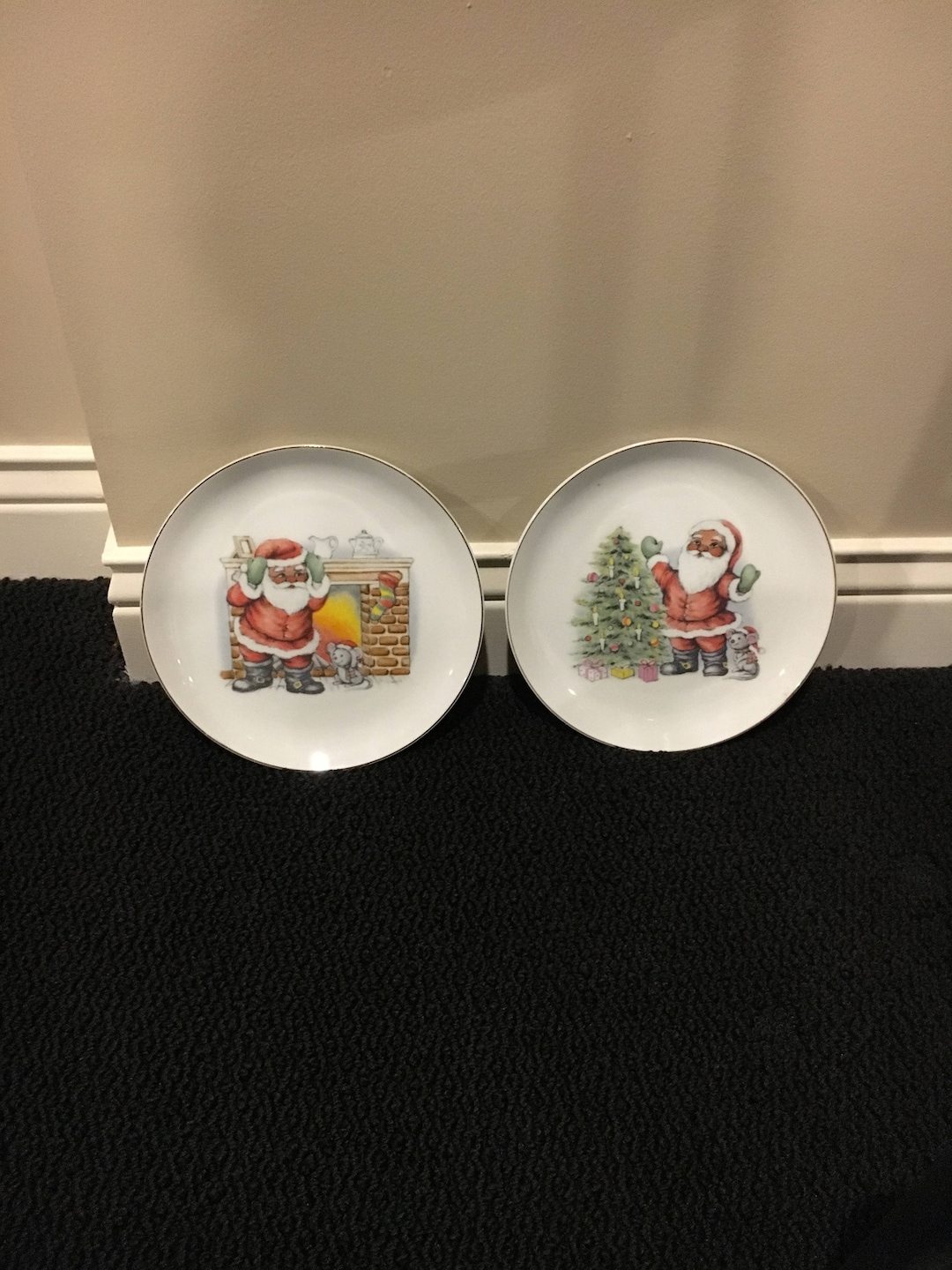 Vintage Night Before Christmas Plates, Set of 2 - Etsy