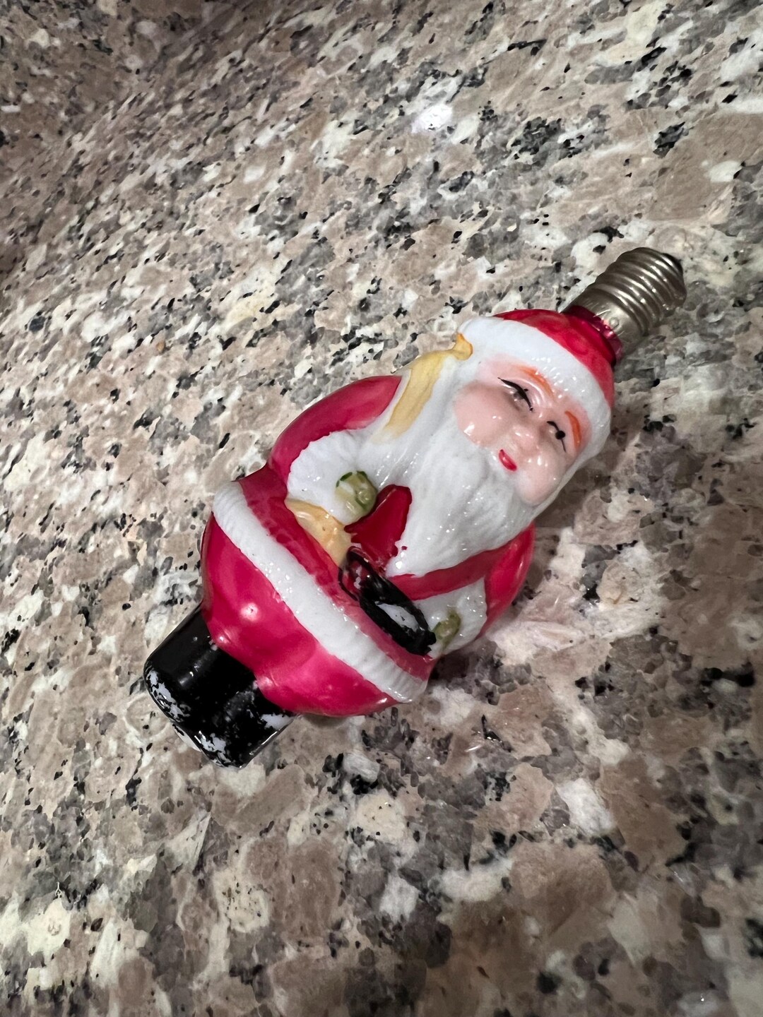 Vintage Santa Christmas Bulb - Etsy