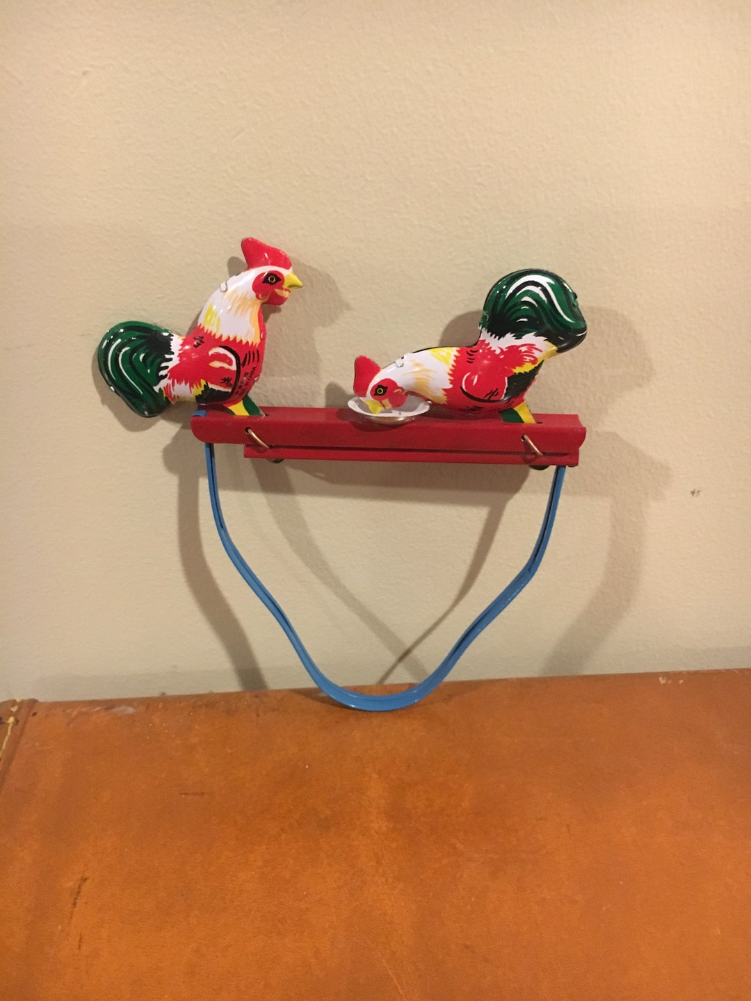 Vintage Metal Chicken Toy - Etsy