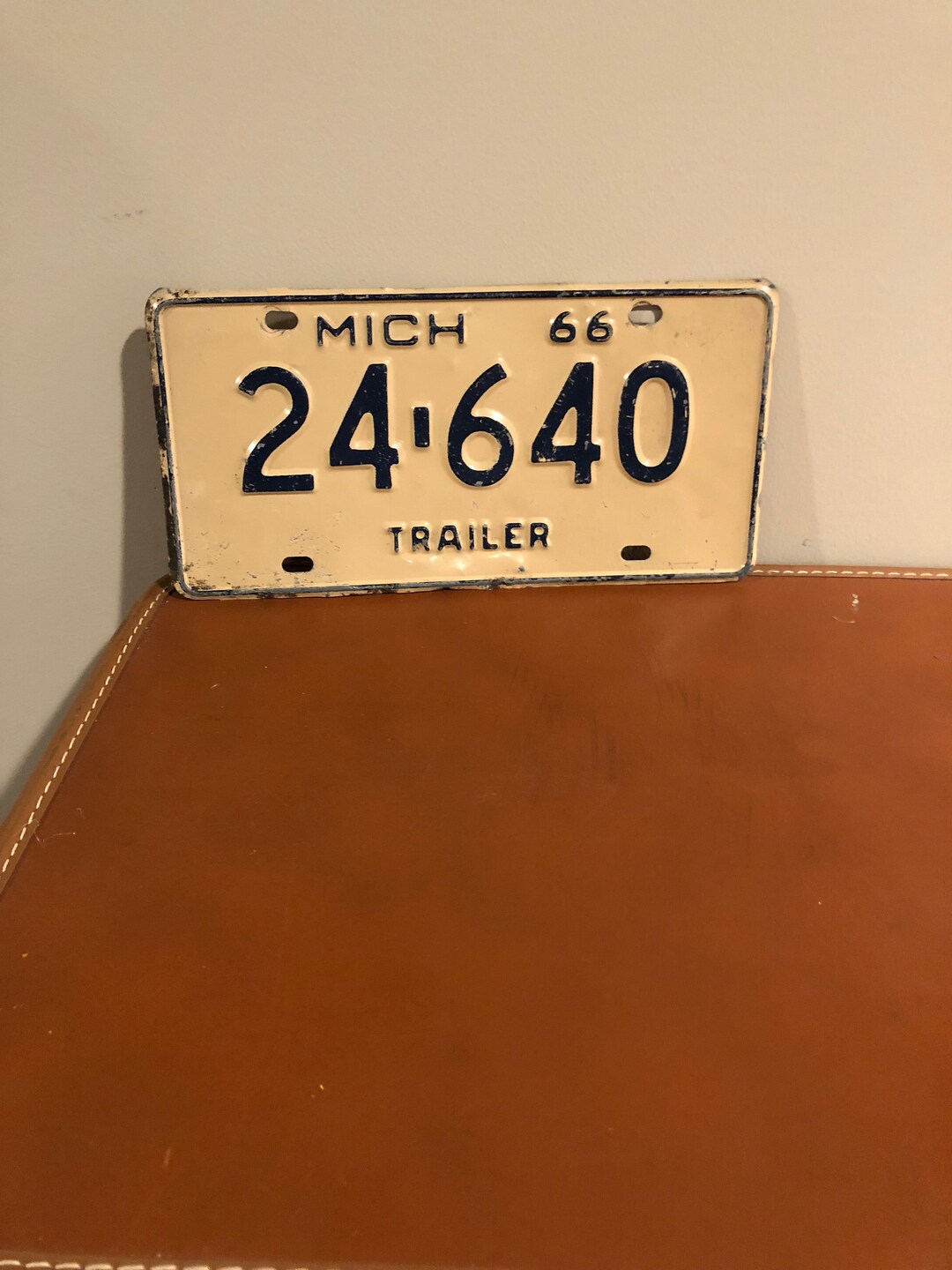 Michigan 1966 Trailer License Plate - Etsy