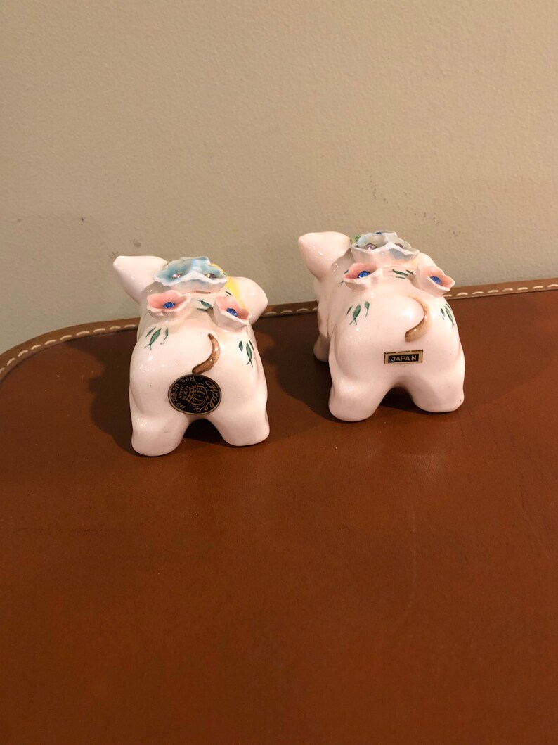 Vintage Pig Salt and Pepper Shakers - Etsy