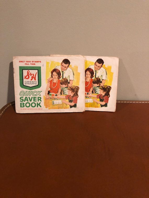 Vintage SH Green Stamps Saver Book Set of 2 - Etsy