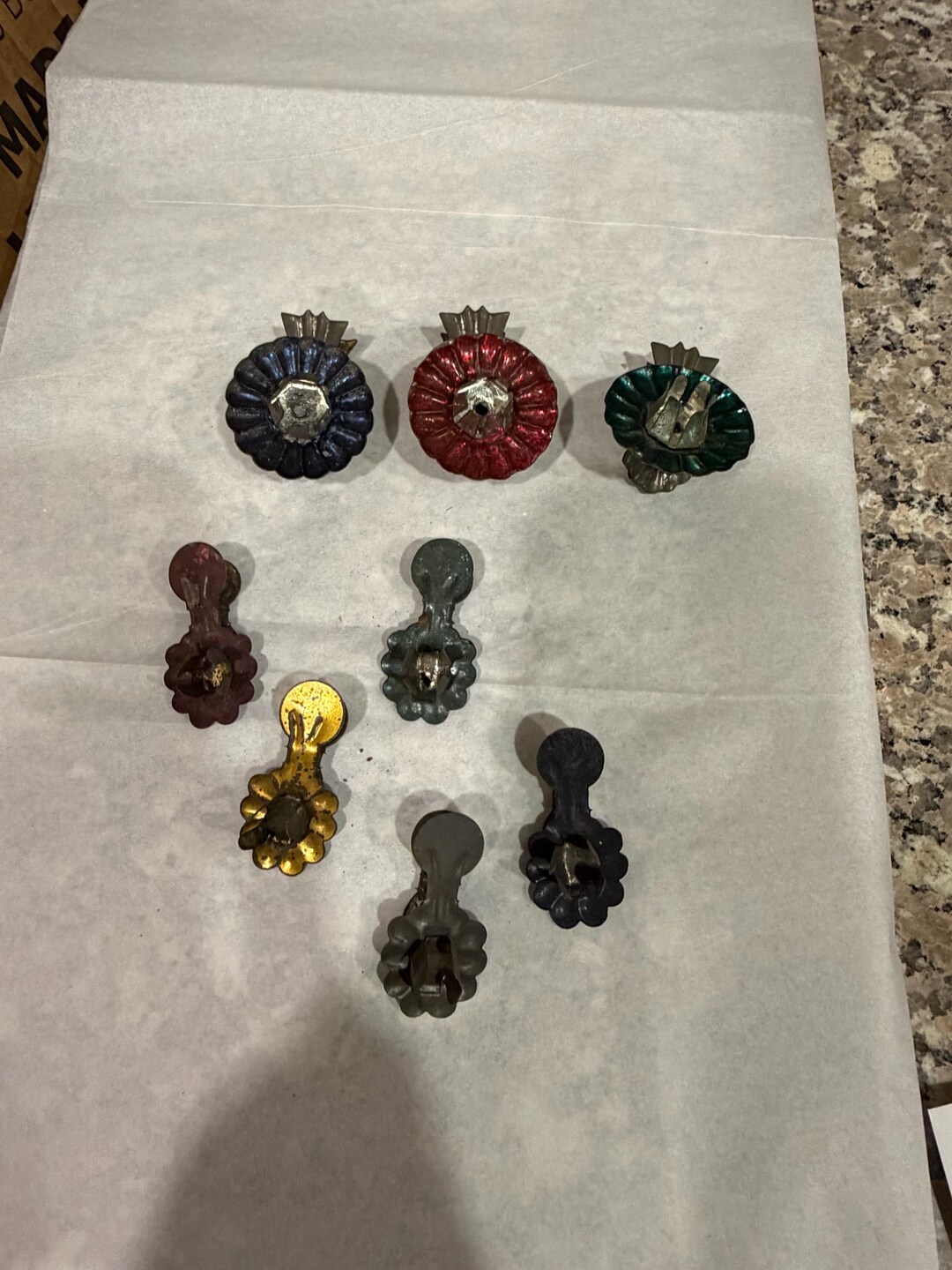 Vintage Mixed Set of 8 Metal Christmas Tree Candle Clips - Etsy