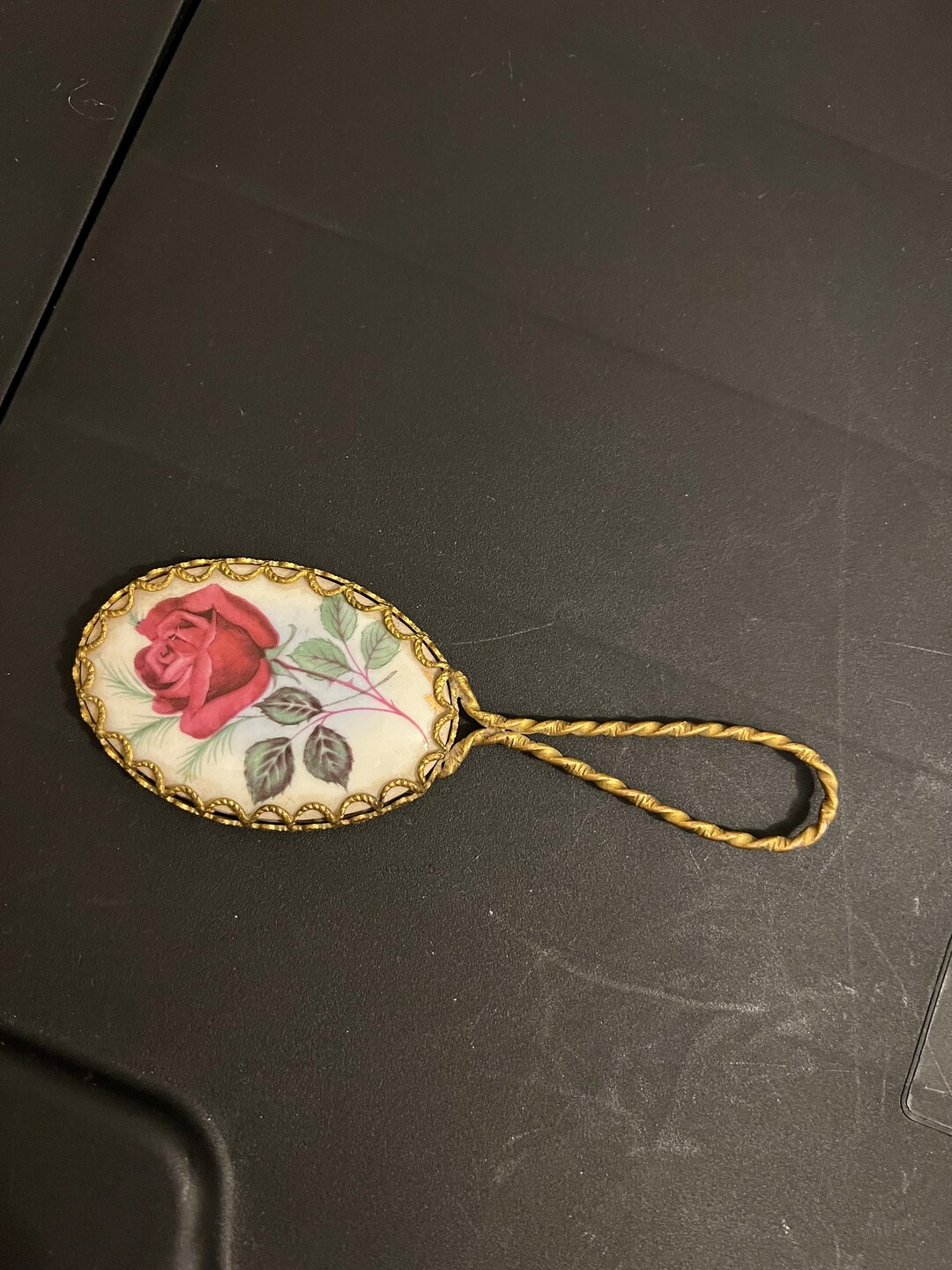 Vintage Rose Vanity Mirror - Etsy