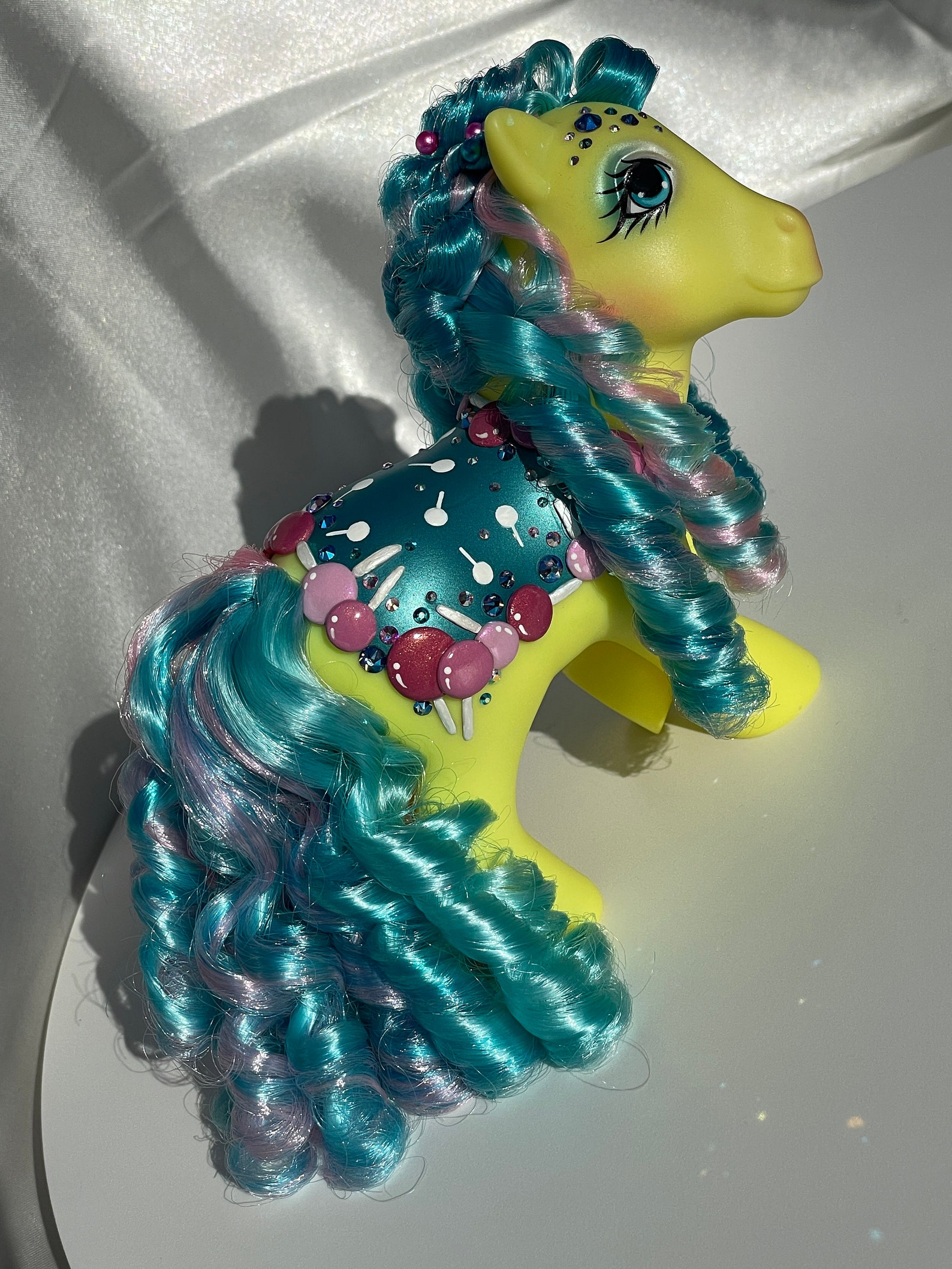My Little Pony Custom G1 Merry Go Round * TOOTSIE * Swarovski Crystal ...