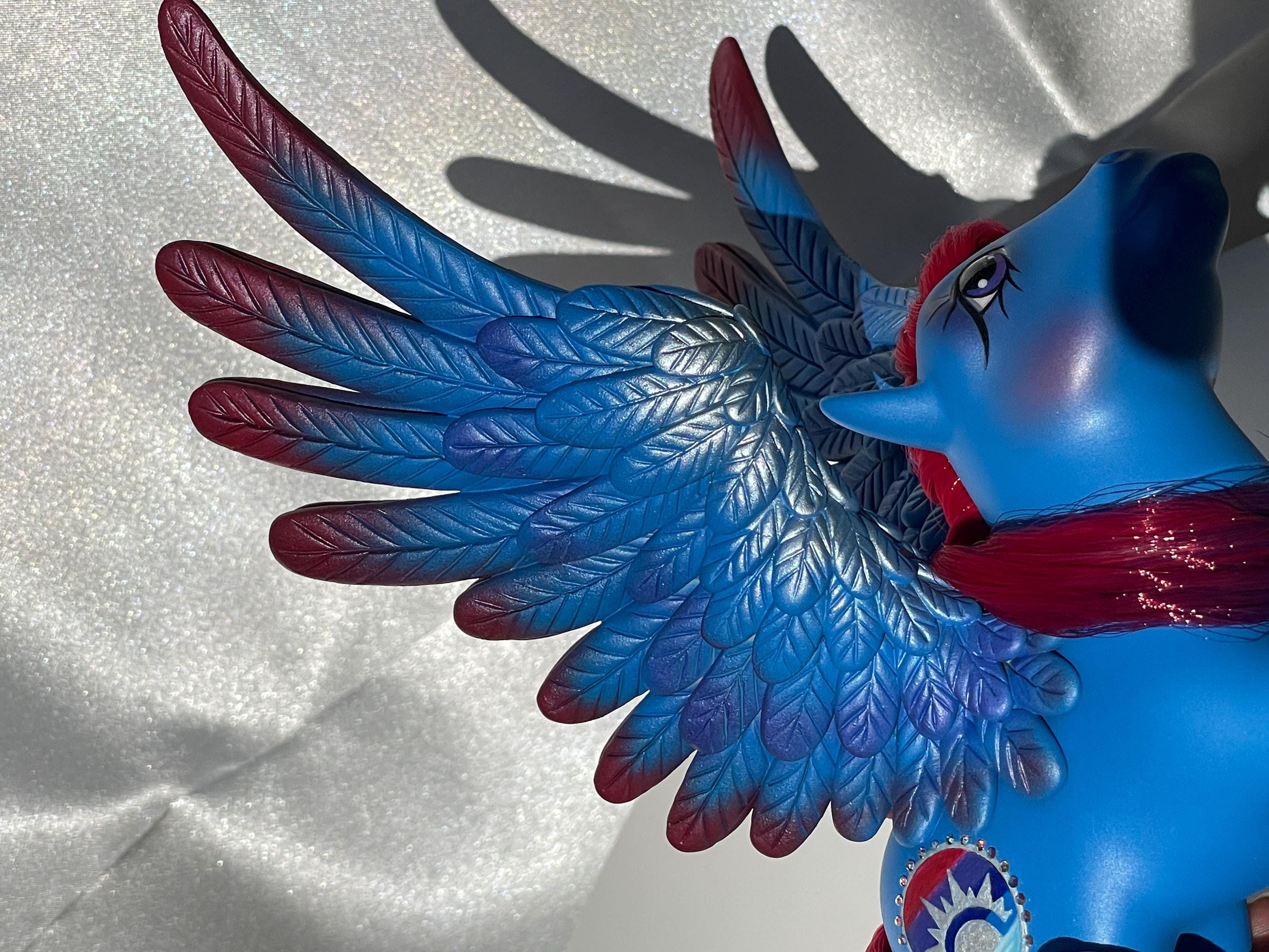 My Little Pony Custom G1 Pegasus **** Dusk **** Sculpted Wings Full ...