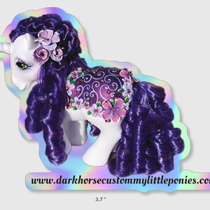 My Little Pony Gen 1 Holographic and Pixie Dust Stickers - Etsy