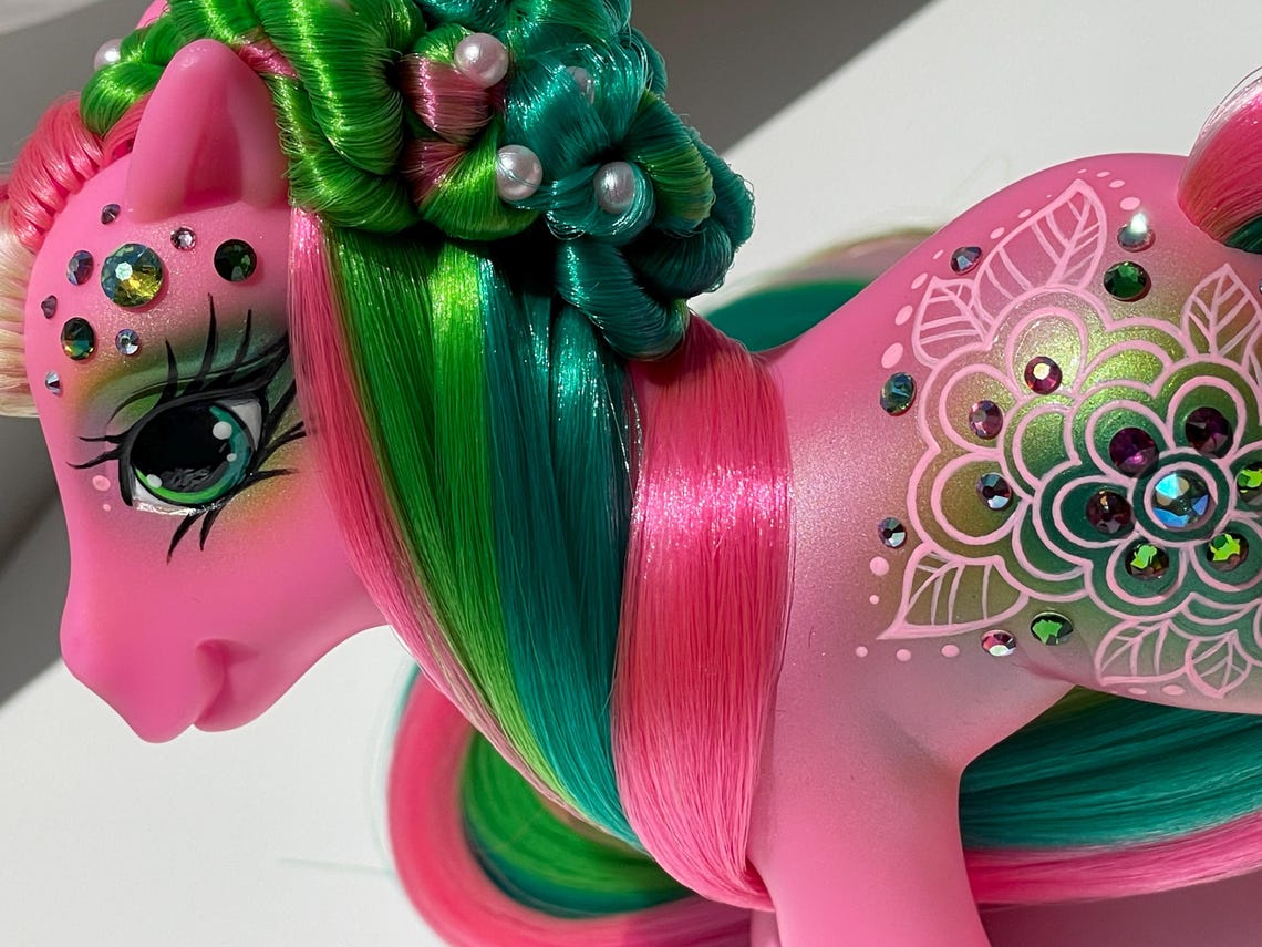 My Little Pony Custom OOAK G3 Henna Pony HARSHADA Swarovski Rhinestone ...