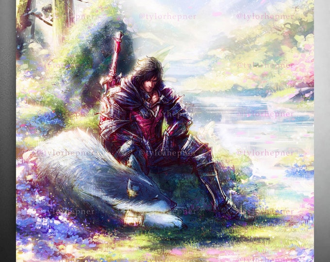 Final Fantasy 16 Pixel Art Stickers | Clive Rosfield Jill Warrick ...