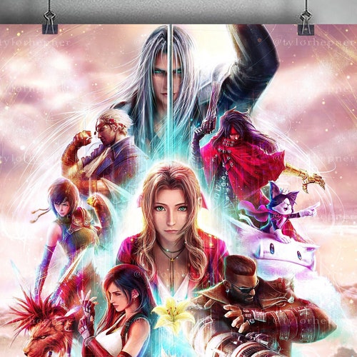 Aerith Final Fantasy VII Remake Limited Edition Fine Art - Etsy