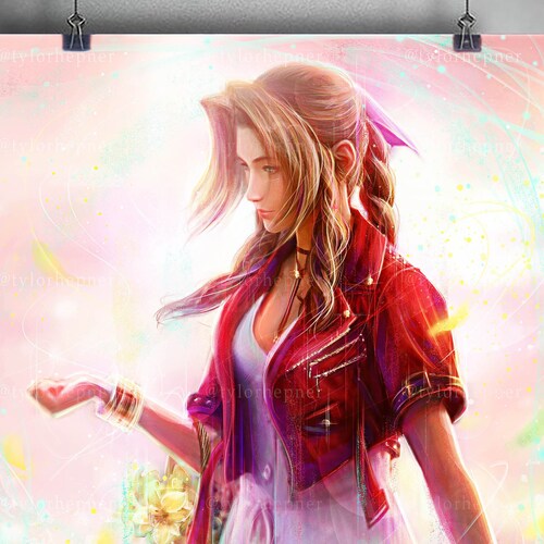 Aerith Final Fantasy VII Remake Limited Edition Fine Art - Etsy