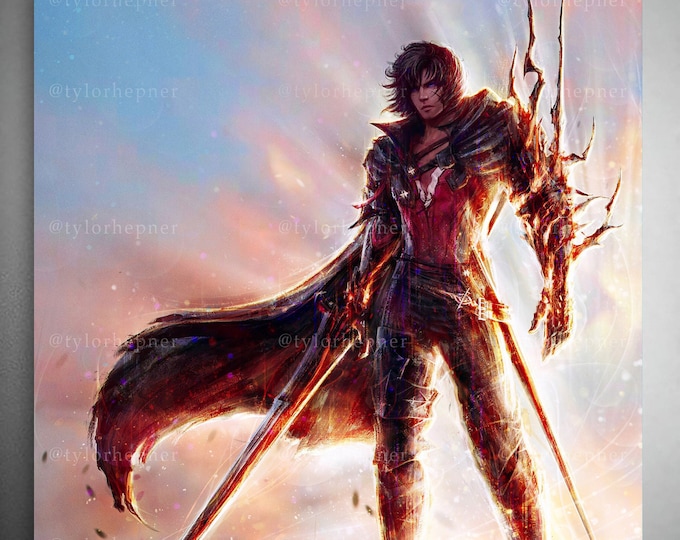 Final Fantasy 16 Pixel Art Stickers | Clive Rosfield Jill Warrick ...