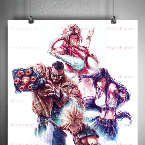 Ff7 Rebirth Poster - Etsy
