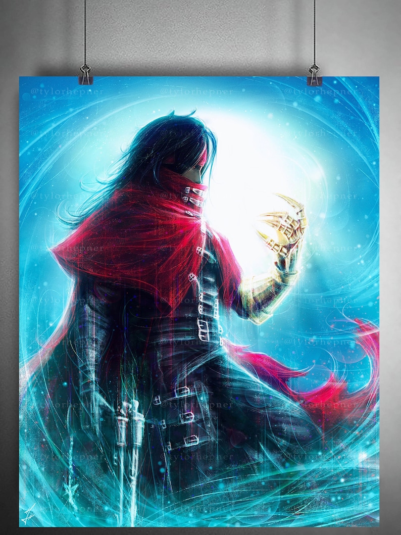 Vincent Valentine Final Fantasy VII Remake - Limited Edition Fine Art ...