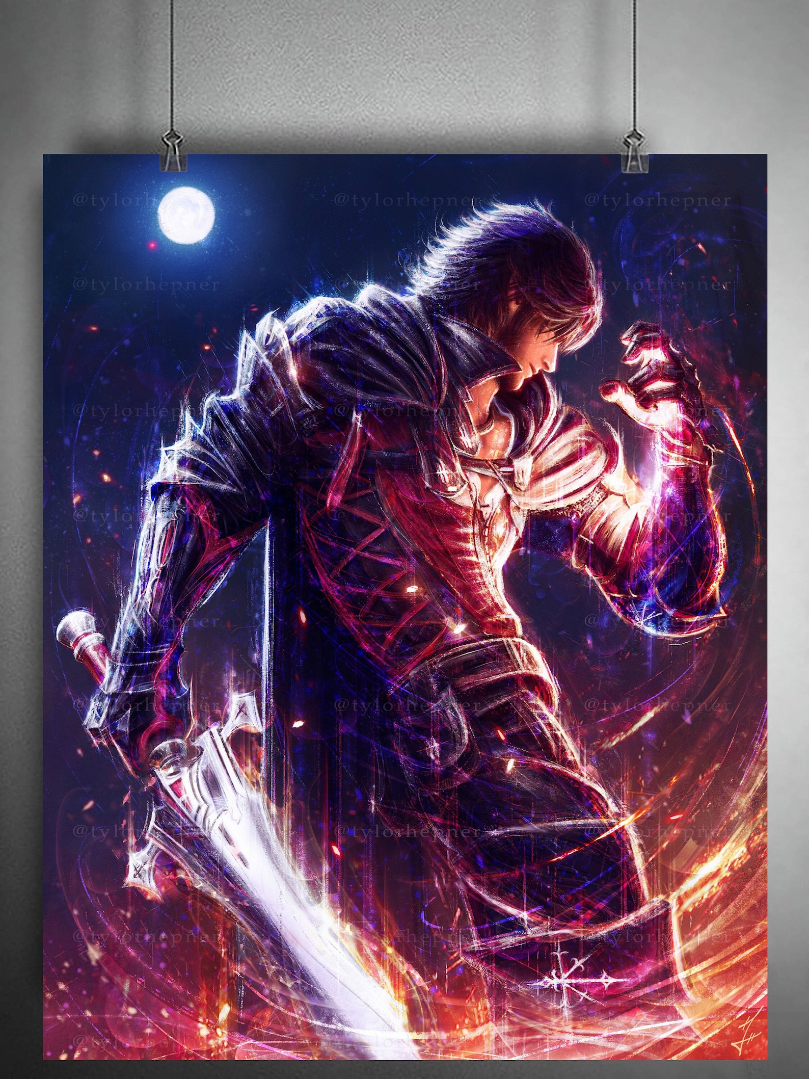 Final Fantasy XVI Clive- Limited Edition Fine Art Print -FFXVI Poster ...