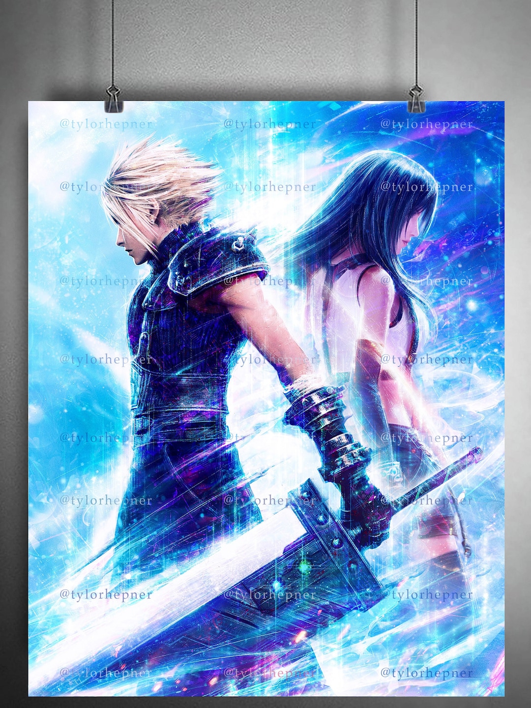Cloud and Tifa Final Fantasy VII Rebirth- Limited Edition Fine Art ...