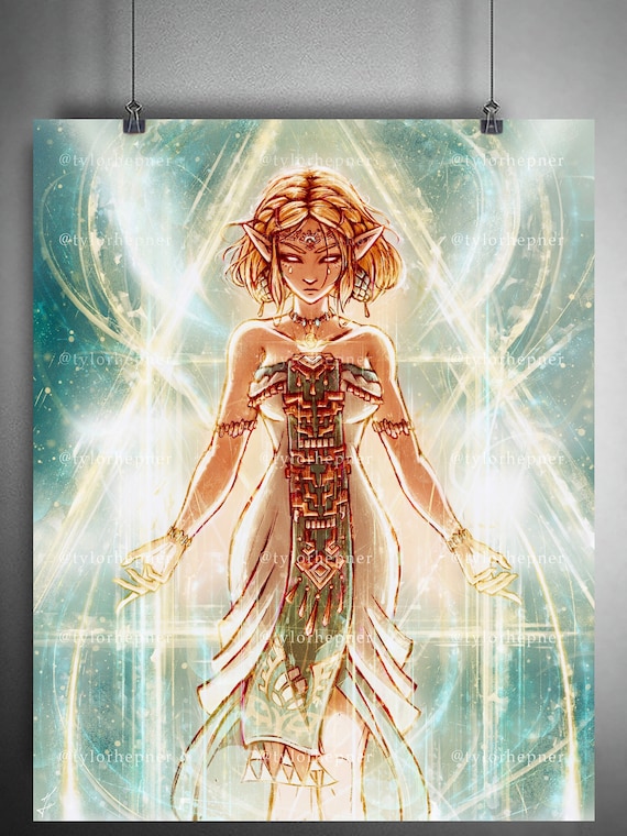 Zelda TOTK Limited Edition Fine Art Print Zelda Poster