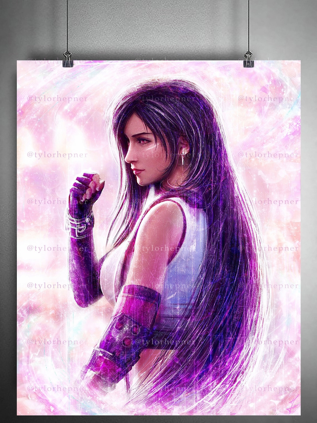 Tifa Final Fantasy VII - Limited Edition Fine Art Print -FF7 Poster ...
