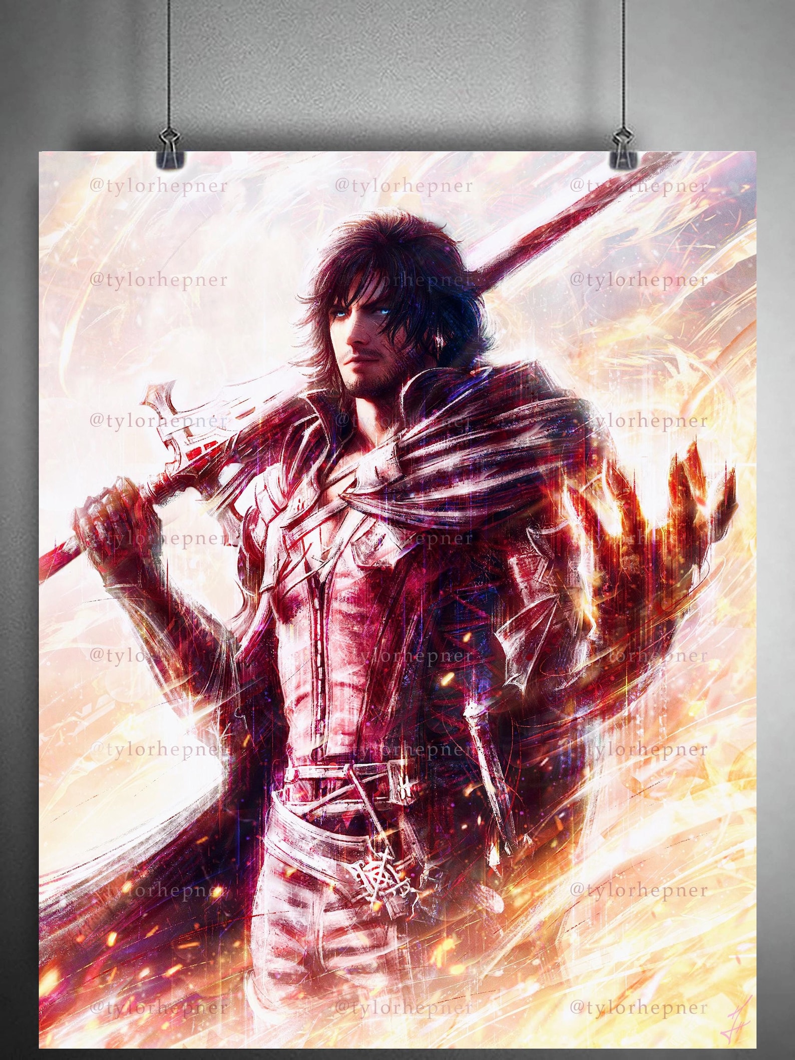 Final Fantasy XVI Clive- Limited Edition Fine Art Print -FFXVI Poster ...