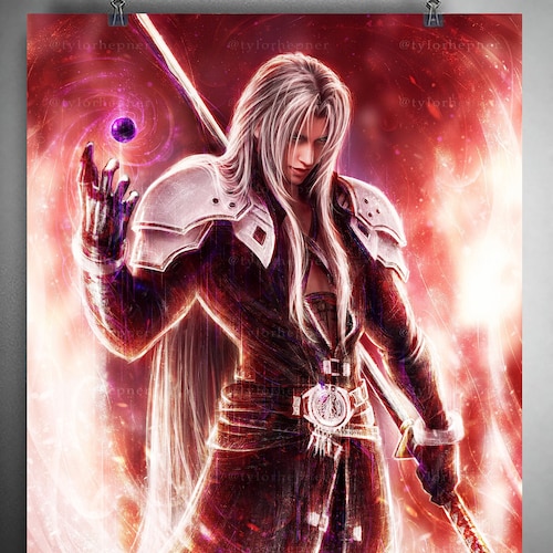 Sephiroth Final Fantasy VII Remake Limited Edition Fine Art - Etsy