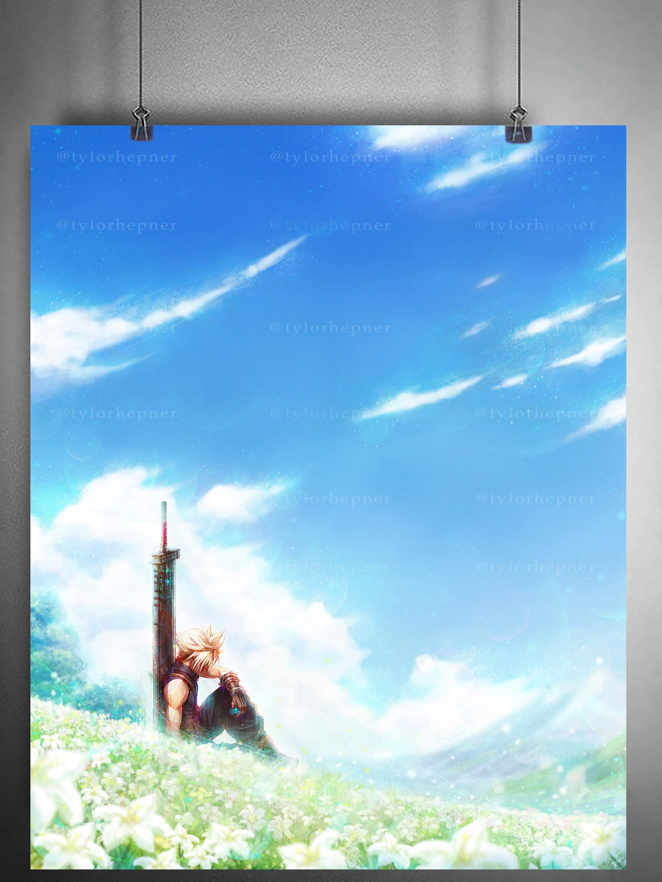 Cloud Final Fantasy VII Limited Edition Fine Art Print FF7 - Etsy