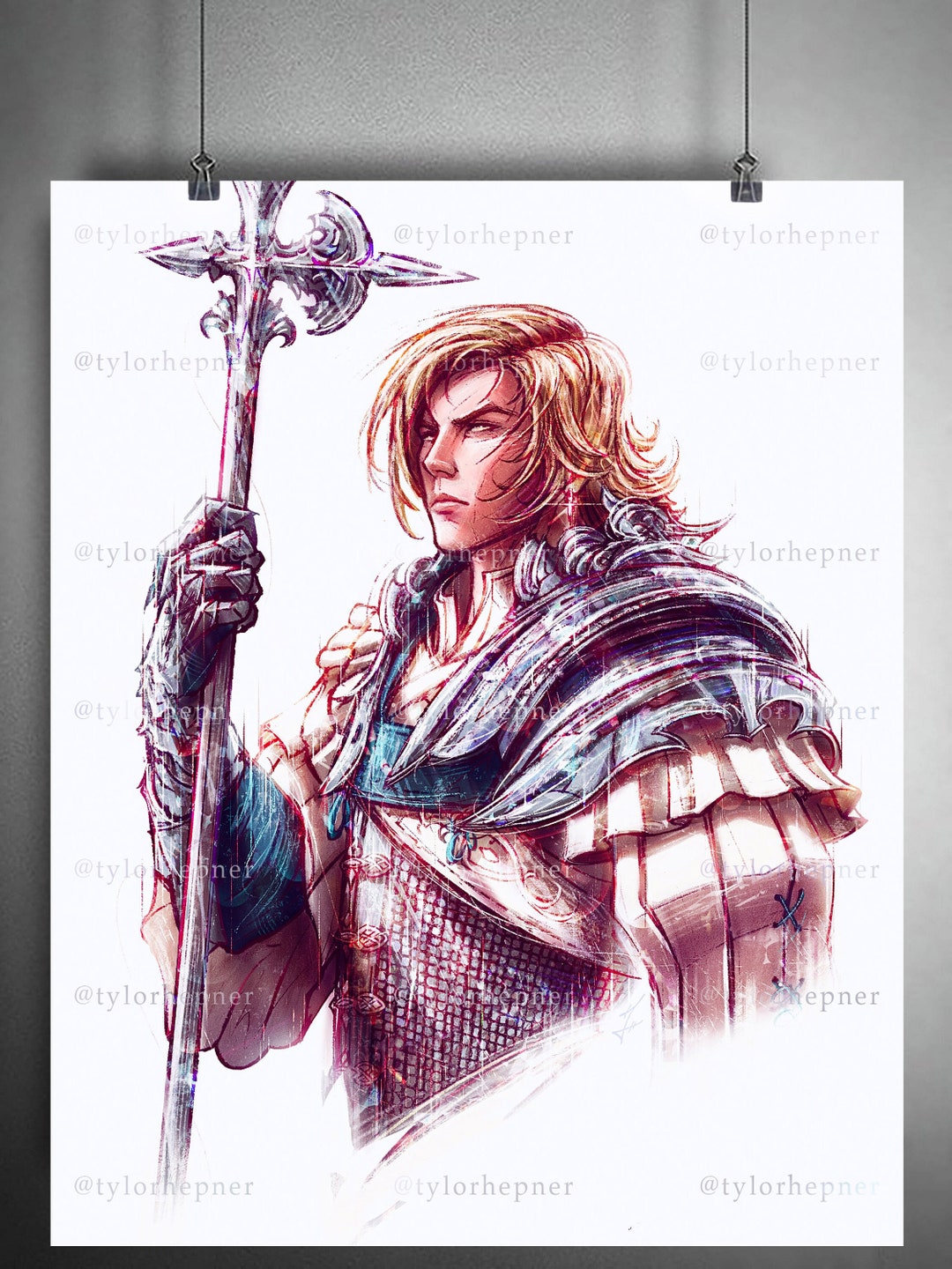 Final Fantasy XVI Dion- Limited Edition Fine Art Sketch Print -FFXVI ...