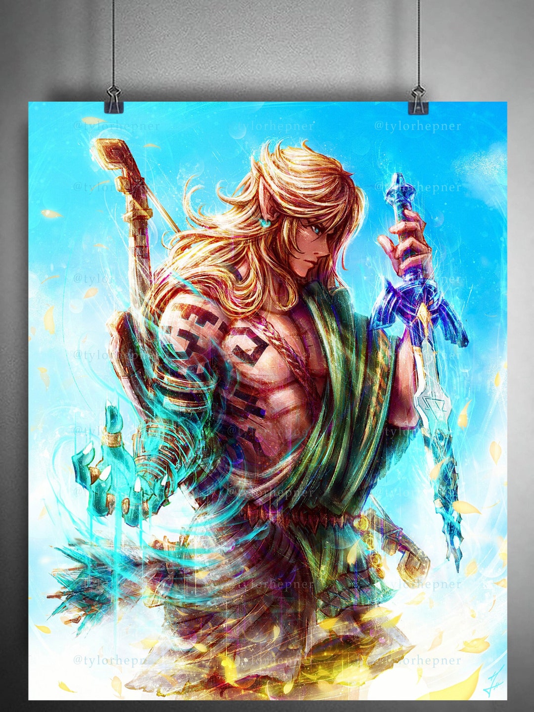 Link (TOTK) - Limited Edition Fine Art Print - Link Poster- Zelda ...