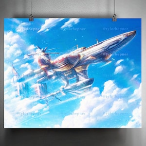 The Highwind Final Fantasy VII Rebirth - Limited Edition Fine Art Print ...