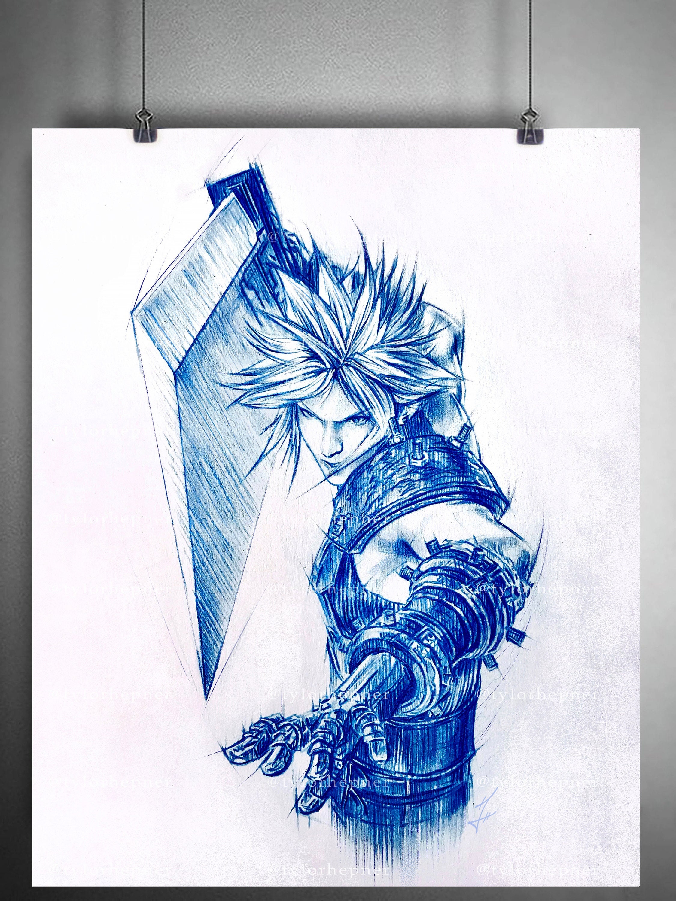 Cloud Strife Drawing