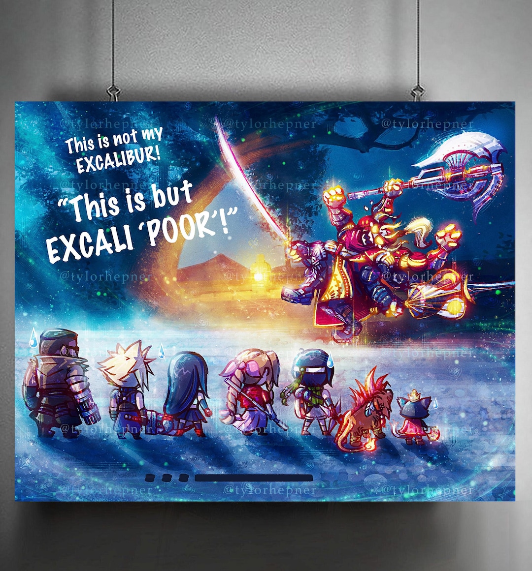 Gilgamesh Excalipoor Final Fantasy VII Rebirth- Limited Edition Fine ...