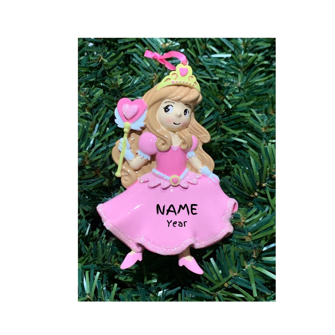 Princess Ornament-personalized Princess Ornament-little Girl Ornaments ...