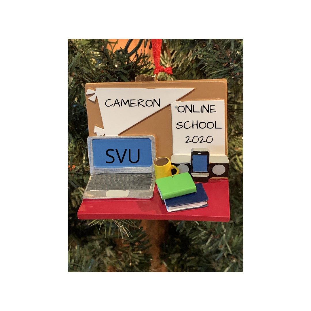 ONLINE SCHOOL Ornament-pandemic School-online School Ornament ...