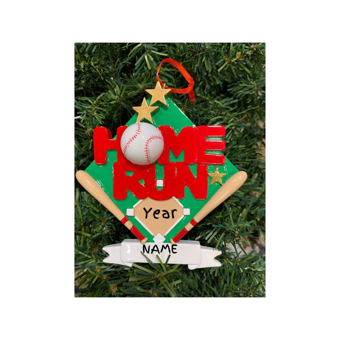 Personalized Baseball Home Run Ornament-mvp-baseball Ornament-pitcher ...