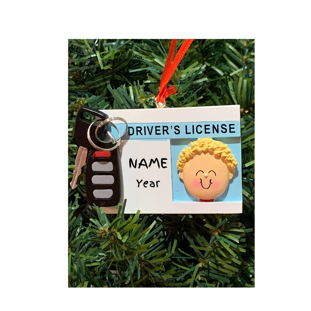 Driver License Key FOB - Blonde Boy - Etsy