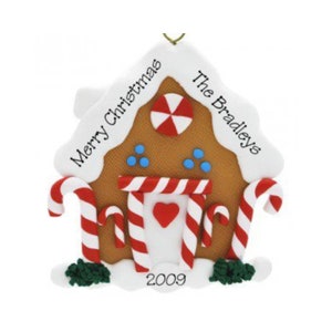 GINGERBREAD HOUSE - Personalized Christmas Ornament - Etsy