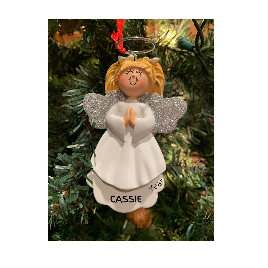 Personalized Sweet Blonde Angel Girl-blonde Christmas Angel ...