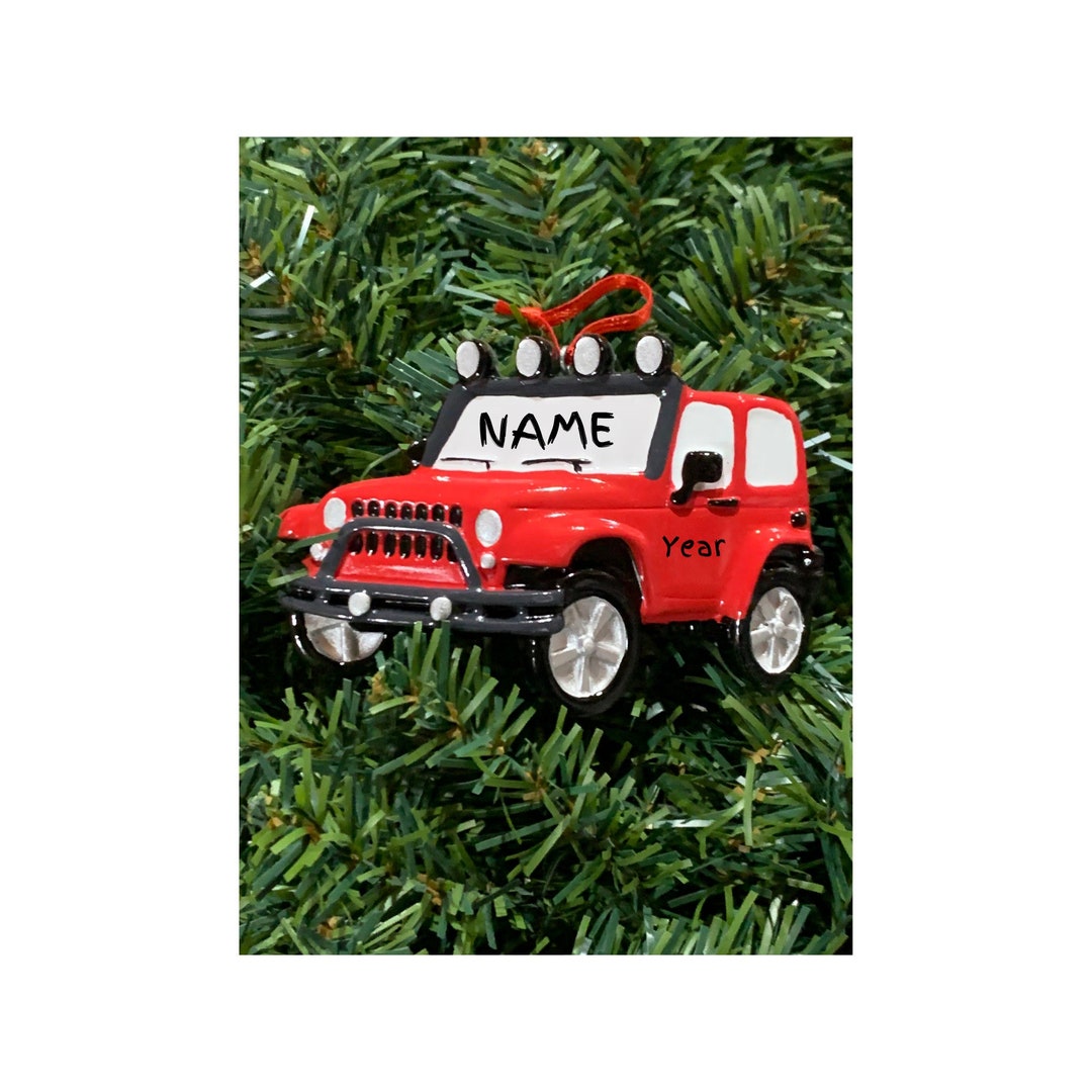 Personalized 4x4 off Road Vehicle-red Car-4 Wheeling-personalized ...